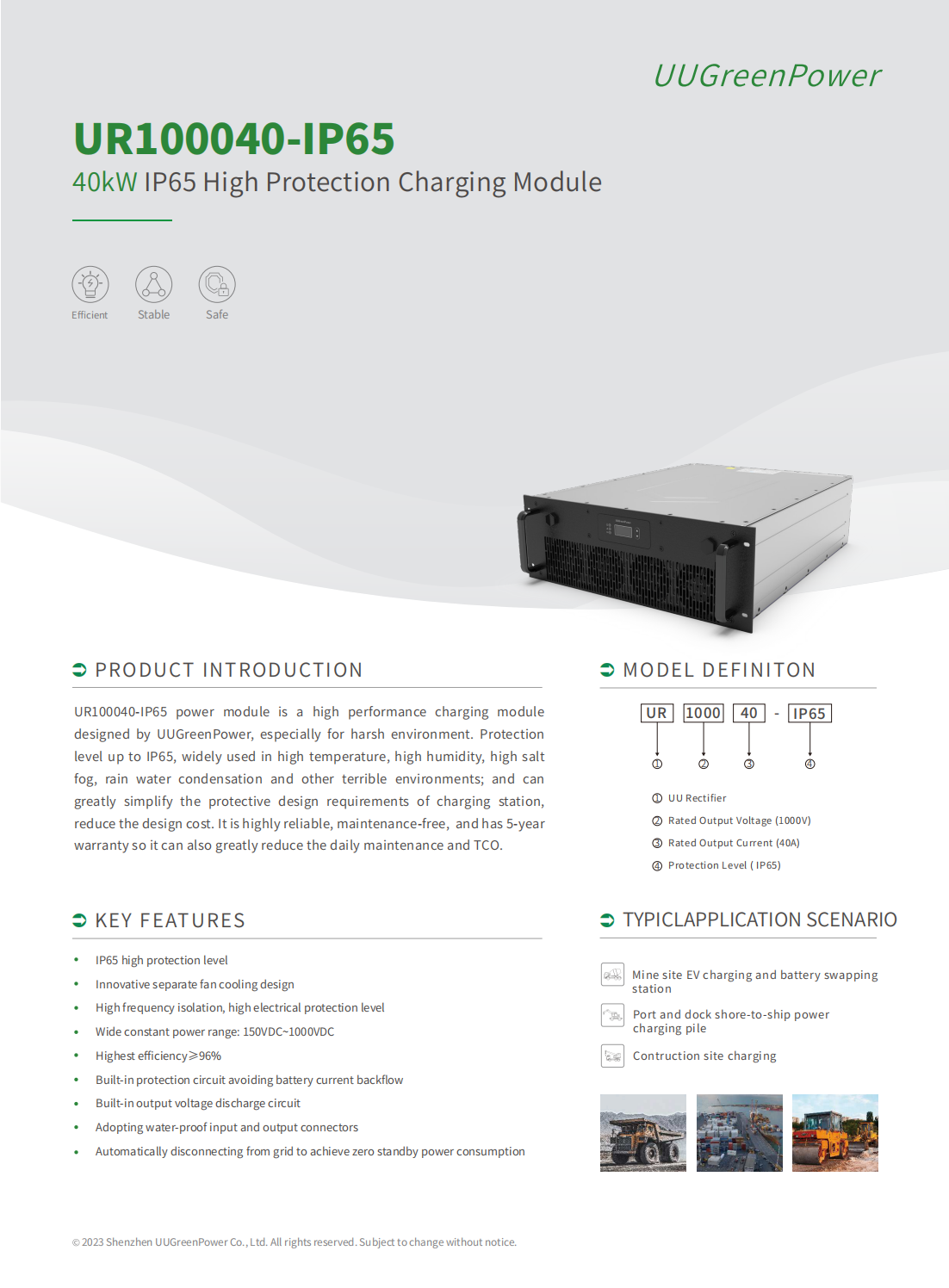 EV full-scenario DC fast charging solution - UUGreenPower